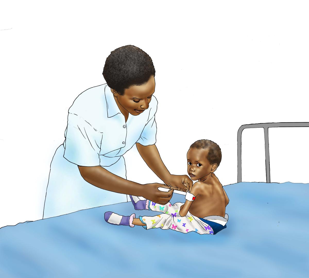 Child Health Care - Measuring a child's arm - 09 - CIYCF23 | IYCF Image ...