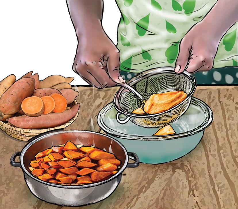 Food Practices - Passing pureed food through a sieve - 02b - RCEL ...