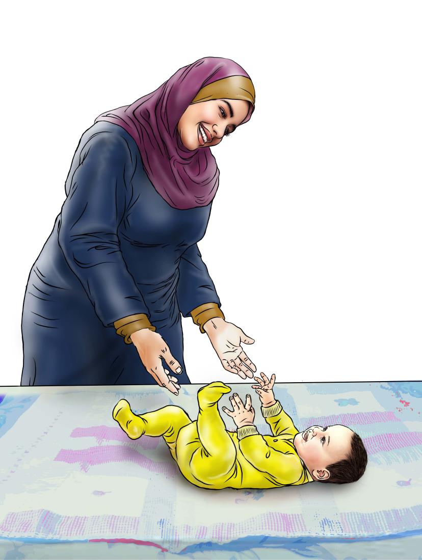 Early Communication - Mother picking up baby while baby reaches for her - 06 - RCELMENA | IYCF ...