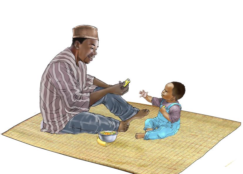 Responsive Feeding - Baby refusing complementary food from father - 04 ...